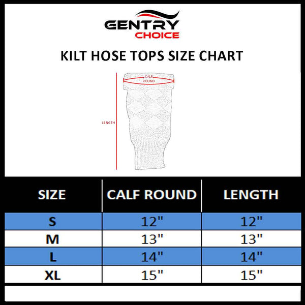 Highland Traditional Kilt Hose Top Diced Green And Black Scottish Hose ...