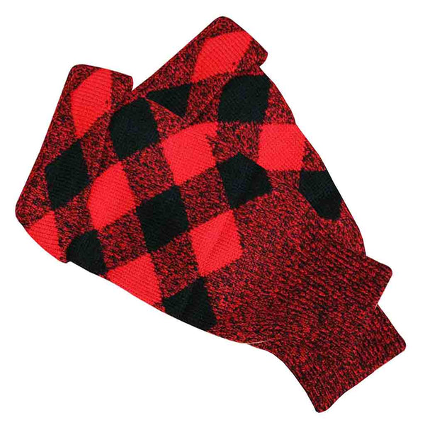Scottish Hose Top Red and Black Diced Traditional Bottom less Socks ...